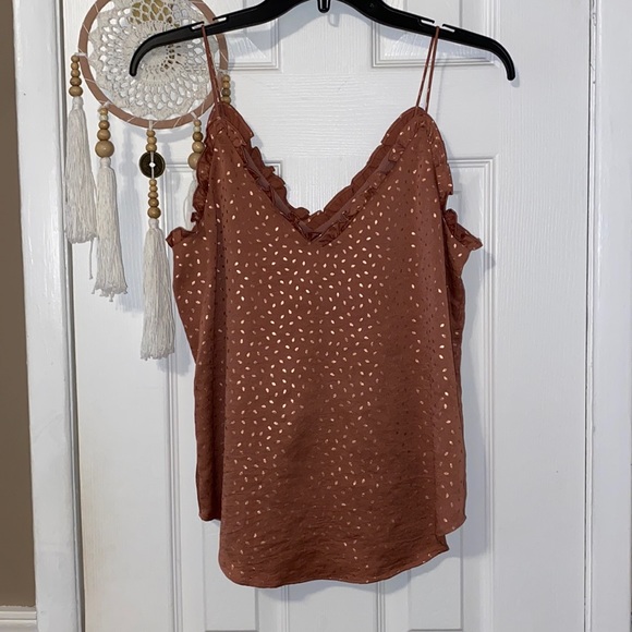 Express | Tops | Express Rose Goldcopper Cami W Thin Straps | Poshmark